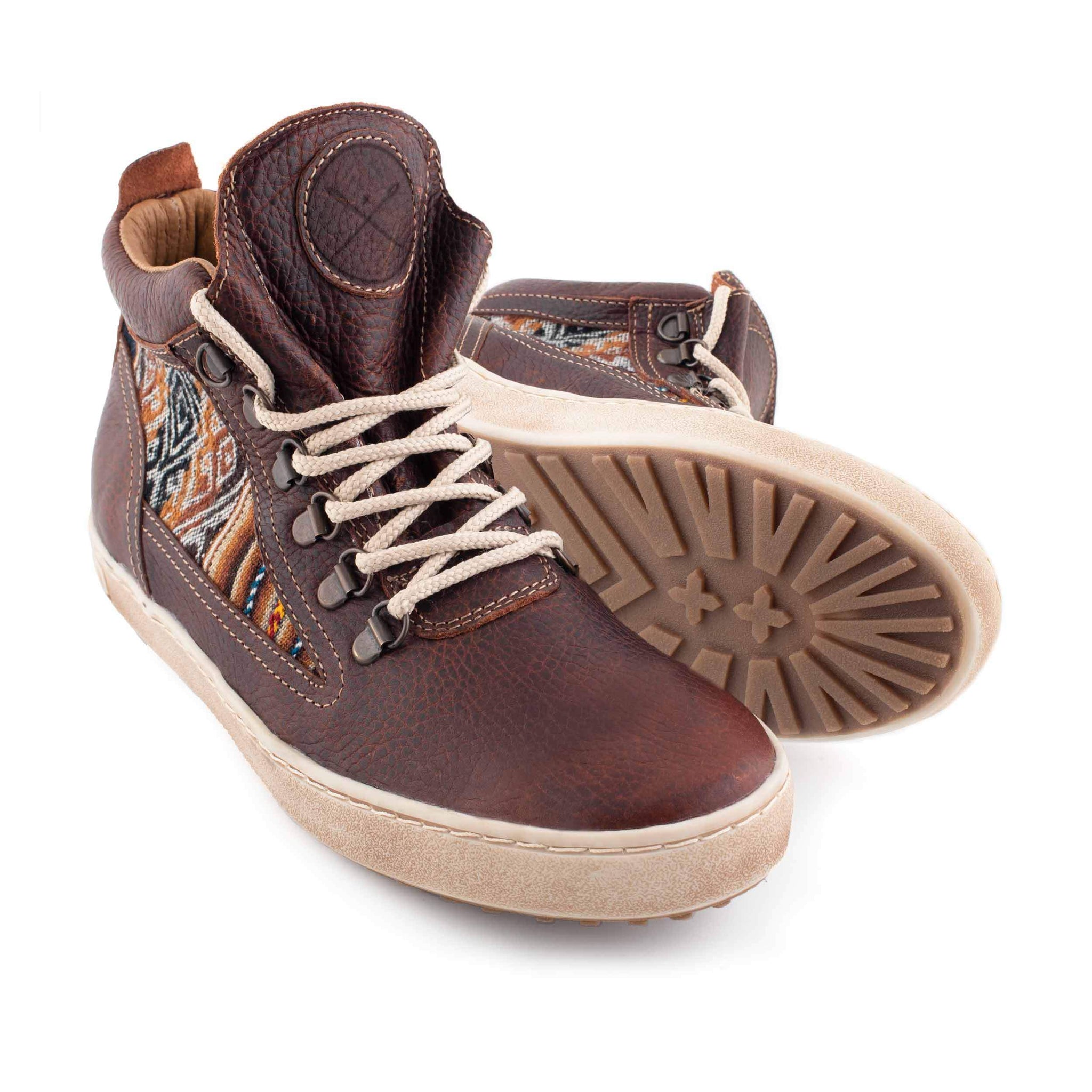 Brown Leather Camping Boot Shoe I Inkkas Footwear – Inkkas - Global ...